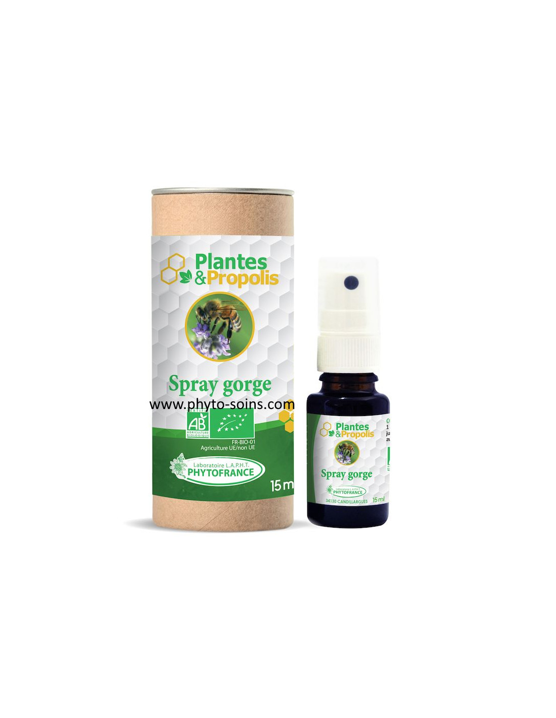 Spray Gorge à la Propolis bio et Huiles Essentielles - Phytofrance